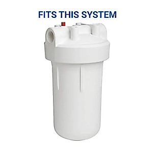 EcoPure EPW4F Premium FACT Universal Innovative Product-Better Filtration and Longer Life Versus Most Whole Home Water Filters, 1 Count (Pack of 1), Black/White