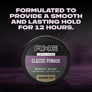 Axe Pomade: Medium Hold and Natural Finish for Easy Styling, 2.64oz (2 Count)