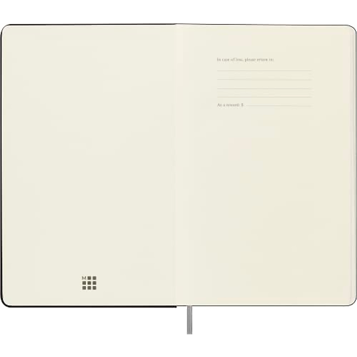 Moleskine Smart Notebook, Large, Plain, Black, Hard Cover (5 x 8.25)