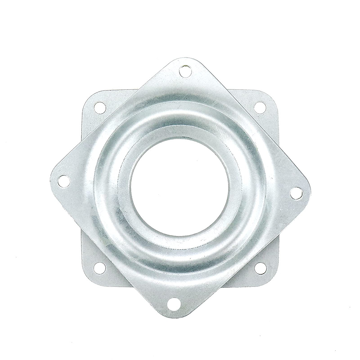 Autoly 3 Inch Lazy Susans Turntable Ball Bearing Plate 71.5mm Square Swivel Turntable Base Hardware, 8mm Height, Pack of 4