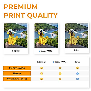 PRETINK Compatible Ink Cartridge Replacement for HP 564XL 564 XL Compatible with DeskJet 3520 3522 Officejet 4620 Photosmart 5520 6510 6520 7520 7525 Printer Tray (Black Cyan Magenta Yellow)