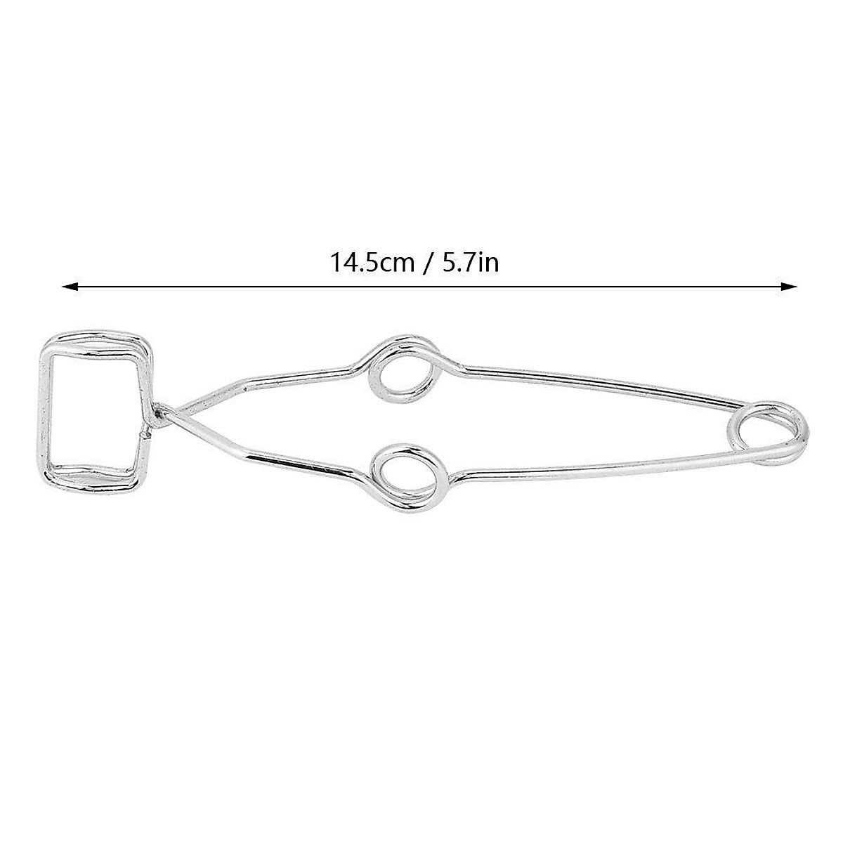 5pcs Spring Steel Test Tube Clip Clamp Labs with Finger Grips Laboratory Experiment Testing Holder Tool,14.5cm / 5.7inch