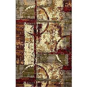 Unique Loom Barista Collection Area Rug - Catuai (5' 1" x 8' Rectangle, Multi/ Brown)