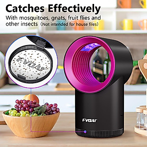 FVOAI Fly Traps Indoor for Home, Fruit Fly Traps for Indoors Mosquito Trap Insect Trap with Sticky 10 Pcs Glue Boards (Pink), 240409P