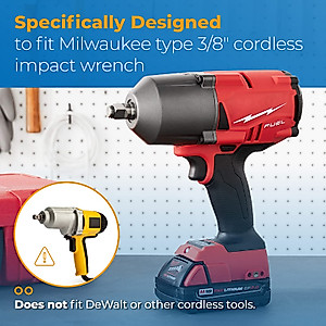 3/8" Impact Retaining Ring Fits Milwaukee 3/8 Impact Friction Ring Clip With O-Ring,Impact Hog Ring Replacement For Milwaukee Type Wrenches, Impact Wrench Tool Parts(4 Sets)