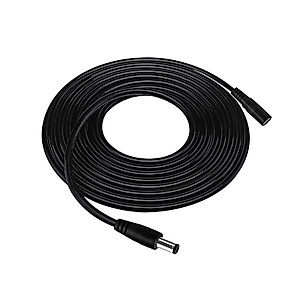 SIM&NAT 20AWG 6.5 Feet 2.1mm x 5.5mm Male to Female DC Extension Wire Power Jack Adapter Barrel Plug Cable,Extension Wire for CCTV Security Camera, DVR, HDVD, LED Strip Light, Low Voltage Application