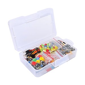 TOLAKO Electronic Starter Kit for Arduino Resistor Buzzer Breadboard LED Dupont Cable Resistor Capacitor