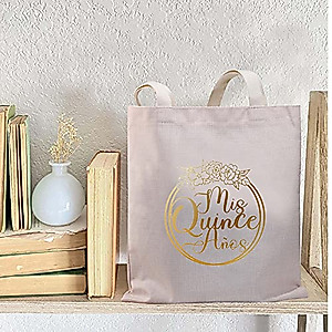 BDPWSS 15th Birthday Gift For Teen Girls Mis Quince Anos Latina Spanish Tote Bag (Mis Quince Anos TG 2)