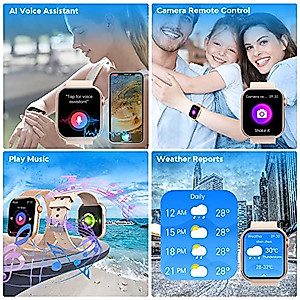 Smart Watch for Men Women,Blood Glucose Smartwatch with Blood Pressure Heart Rate Monitor 1.88" Touch Screen Bluetooth Watch (Make/Answer Call),IP67 Waterproof Smart Watch for Android iOS Phones Gold