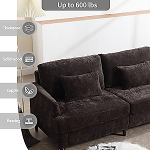 Tongbaiyi Sofa,68” Comfy Sofa Couch with Extra Deep Seats, Chenille Loveseat Comfy Small couches for Small Spaces Apartment Lounge,2-Seat Upholstered