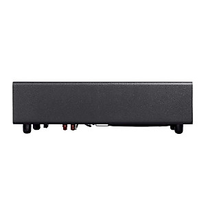 Monoprice SSW-8 Slim Powered Subwoofer - 8 Inch Woofer, 100 Watt, Low Profile, Powerful Amp, Low Pass, RCA and Speaker Level Terminal Inputs, Black
