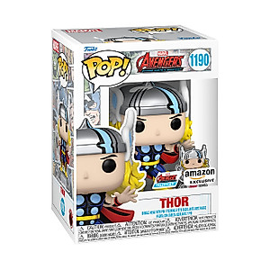 Funko Pop! & Pin: The Avengers: Earth's Mightiest Heroes - 60th Anniversary, Thor with Pin, Amazon Exclusive