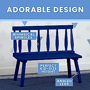 Delta Children Windsor Bench, Navy