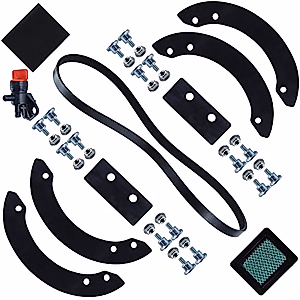 BOSFLAG HS520 Paddles with 22431-V10-013 Belt Replaces Honda 06720-V10-030, 06720-V10-020, 22431-V10-003 for Honda HS520a Paddles, Honda HS720 Paddles, HS520, HS520A, HS520AA, HS720AA 20" Snow Blowers