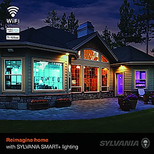 SYLVANIA Wifi LED Smart Strip Light Expansion Kit, 6.5ft, Indoor, Full Color & Adjustable White, Compatible with Alexa and Google Home Only - 1 Pack (75705)