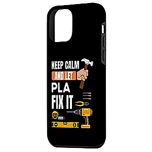 iPhone 12 mini Keep calm and let Pla fix it handyman, construction worker Case