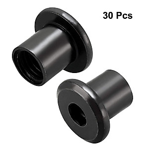 uxcell M8x10mm Hex Socket Head Insert Nut Screw Post Sleeve Nut for Furniture 30pcs