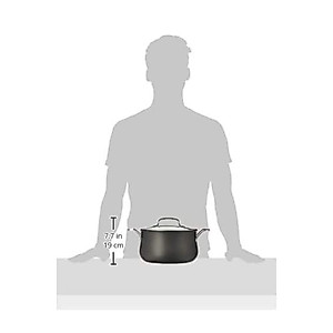 Cuisinart 6445-22 5-Quart Dutch Oven with Cover, Black/Stainless Steel