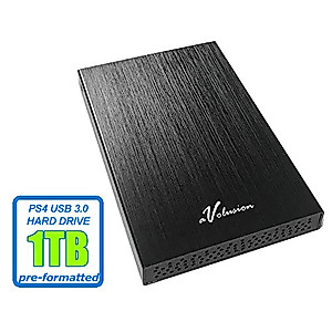 Avolusion HD250U3 1TB USB 3.0 Portable External Gaming Hard Drive (for PS4, Pre-Formatted) - 2 Year Warranty
