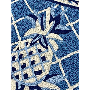 Jellybean Modern Indoor / Outdoor Mat Home Comfort Rugs 20" X 30" Rectangle French Country Pineapple