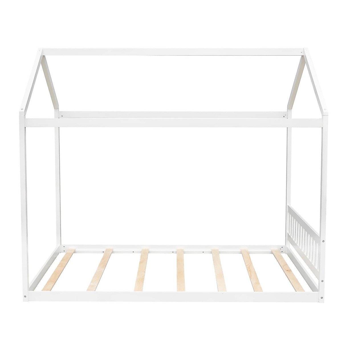 Merax Queen Size Wooden House Bed with Headboard