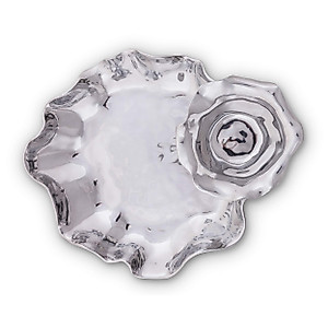 Arthur Court Metal Modern Two Piece Chip and Dip Platter and Dip Bowl in Carmel Pattern Sand Casted in Aluminum with Artisan Quality Hand Polished Designer Tarnish-Free 15 inch x 14 inch