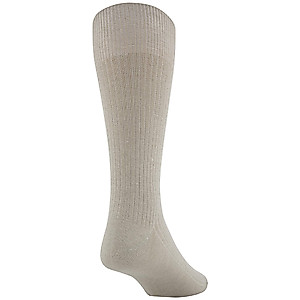GOLDTOE Men's Stanton Crew Socks, Multipairs, Khaki/Loden (6-Pairs), Large