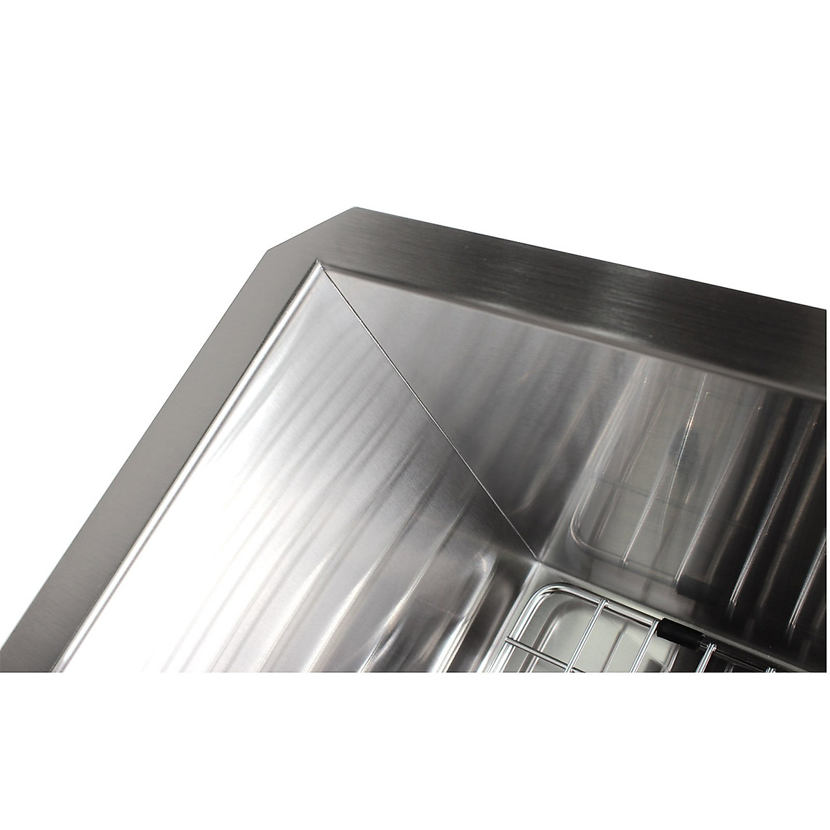 37 Inch Zero Radius Design 16 Gauge Undermount Double 5050 Bowl Stainless Steel Kitchen Sink Premium Package