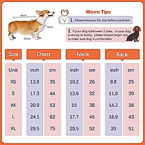 Kuoser Dog Winter Coat Padded Vest, Windproof Dogs Puffer Jacket, Warm Soft Puppy Cold Weather Clothes Doggie Insulated Outwear, Lightweight Pet Winter Outdoor Costume for Small Medium Dogs, XS-XL