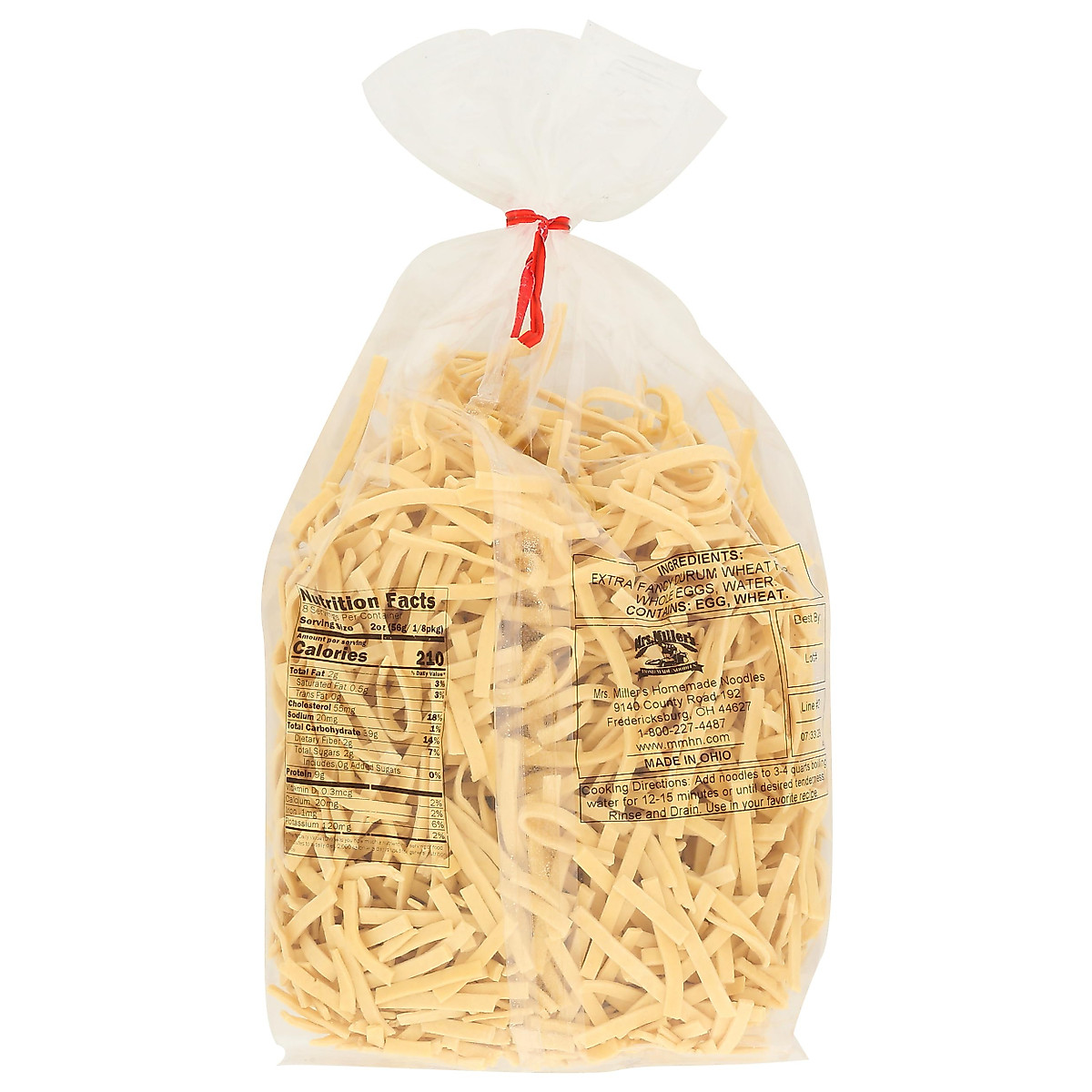 Mrs. Miller's Homemade Old Fashioned Egg Noodles, Kluski, 16 OZ (Pack of 1)