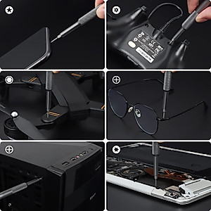 STREBITO Micro Screwdriver Set 50 in 1 Precision Screwdriver Set, Electronics Tool Kit Screwdriver Kit - Computer, iPhone, Macbook, PS4, PS5, Nintendo, Xbox Controller Repair Kit, S2 Multi Bit Driver