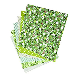 7pcs Cotton Percale Sheets Quilting Fabric Linen Bed Sheets Embroidery Fabric Flower Quilting Fabric Fat Quarter Bundles Cotton Square Cotton Fabric Square Cotton Cloth Craft Cloth