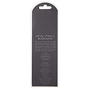 Metal Stencil Bookmark for Bullet Journals