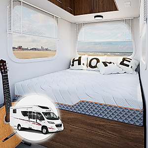 ESHINE Short King RV Mattress - 10" Hybrid RV Mattress, Shock-Absorbing and Pressure-Relieving, for RVs, Campers & Trailers