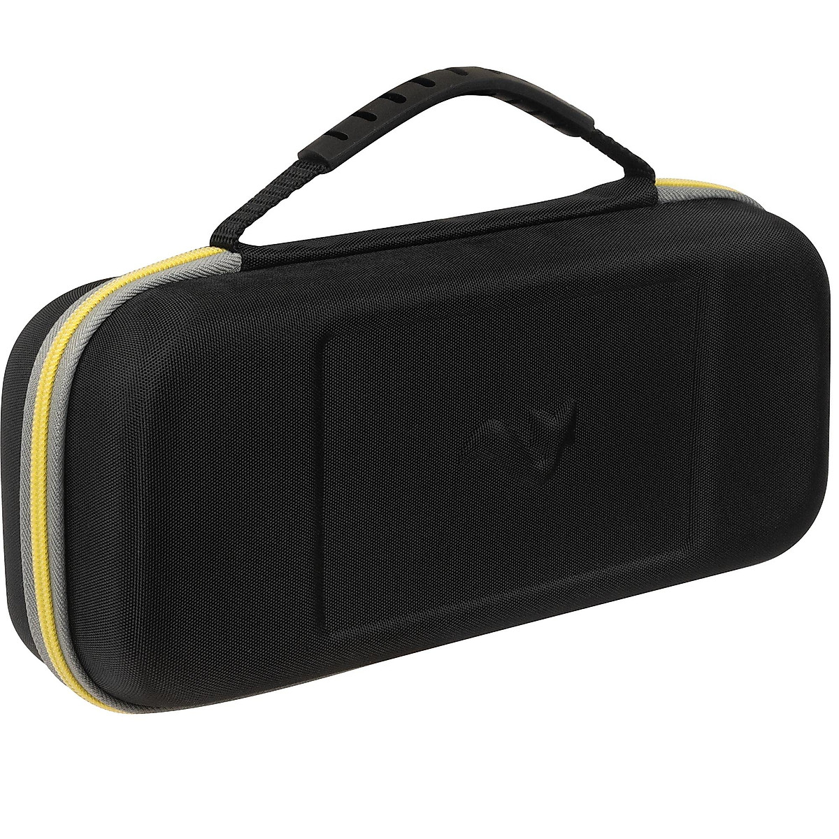 ButterFox Large Carrying Case for Hori Split Pad Compact, Fits Charger, 10 Game Holders (8 Physical + 2 Digital) - Black/Yellow