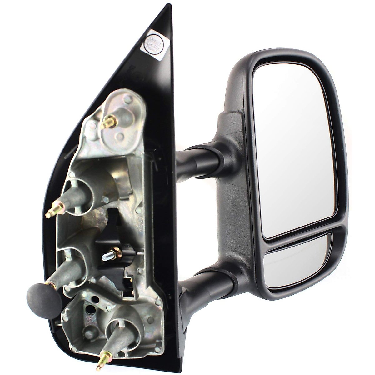 GO-PARTS - Towing Mirror for Ford Econoline Van 2003-2014, Right (Passenger), Manual Adjust and Folding, Non-Heated, Textured, Without Auto-Dimming, Blind Spot Detection, Memory & Signal Light,