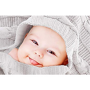 Stephen Joseph Chenille Blankets Gray