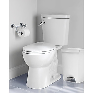 BUT TO Zinc Alloy Universal Toilet Handle Replacement Kit - Front Mount Toilet Tank Flush Handle with Stainless Steel Flapper Chain - Easy Install Toilet Handle Lever for Reliable Performance