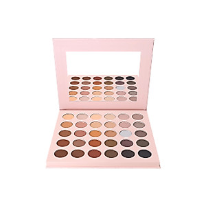 W7 Just Mattes Pressed Pigment Palette - 30 Natural Nude Colors - Flawless Long-Lasting Every Day Vegan Makeup