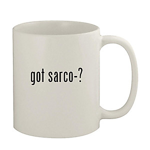 Knick Knack Gifts got sarco-? - 11oz Ceramic White Coffee Mug, White