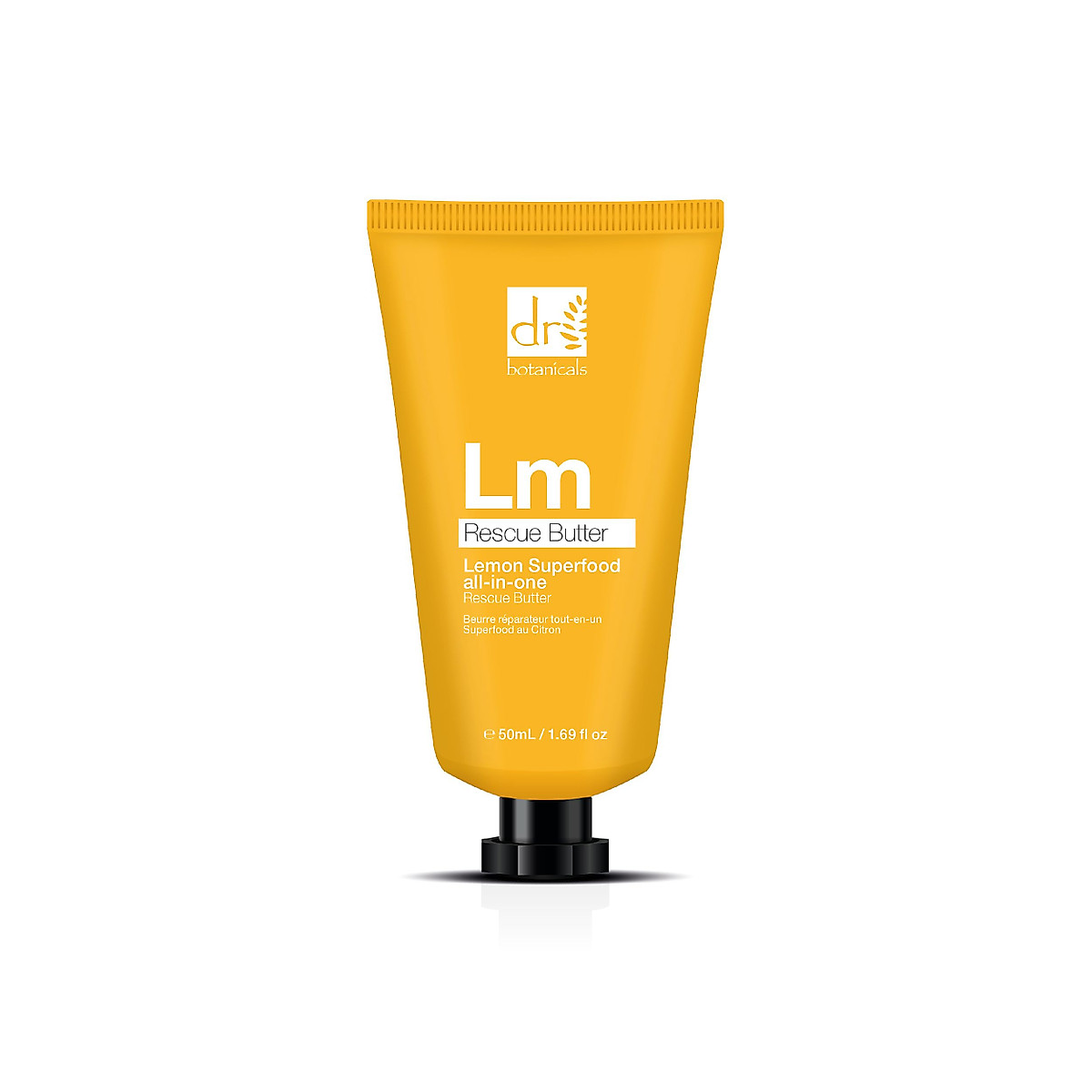 Dr Botanicals Lemon Rescue Body Butter w/Shea - Spa Quality Moisturizer - Dry Skin - Feet - Elbows - Knees - Coconut Lemongrass & Almond Oil - Penetrates Fast - Soft Supple & Radiant - 1.69oz