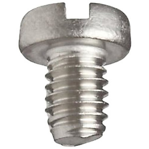 Small Parts 18-8 Stainless Steel Machine Screw, Plain Finish, Cheese Head, Slotted Drive, Meets DIN 84, 30mm Length, Fully Threaded, M6-1 Metric Coarse Threads (Pack of 25)