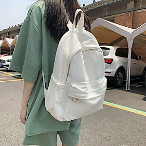 DINGZZ Fashion Canvas Backpack Travel Bag Backpacks School Bag for Teenage Girls (Color : D, Size : 30 * 13 * 40CM)