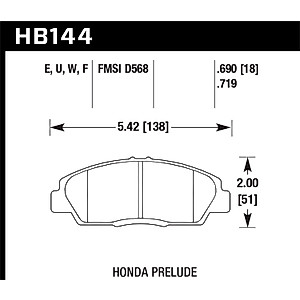Hawk Performance HB144U.719 Disc Brake Pad