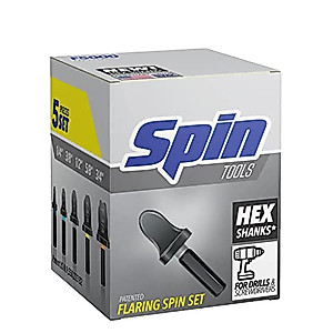 SPIN F5000 5-Piece Drill Bit Flaring Set 1/4, 3/8, 1/2, 5/8, 3/4-Inch