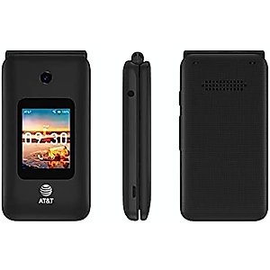 SIMBROS Unlocked FLIP 4 AT&T SMARTFLIP IV U102AA 4G 4GB Phone -Works with AT&T T-Mobile & Cricket -NOT Good for VERIZON Simkey