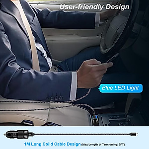 3.4A Fast Car Charger Type C Cigarette Lighter Plug USB Adapter Android Phone Charger Cable for Samsung Galaxy S24/A15/A54 5G/A14 5G/A53/A13/A23/A03S/A12/A32/A42/A52/A51/A71/S23/S22/S21/S20/S10/S9/S8