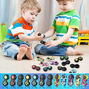 Civaner 12 Pcs Pad Toys Game Controller Toys Retro Classic Handheld Fun Pad Packs Classic Sensory Toys for Kids Adult Anxiety and Stress Relief(Mixed Style)