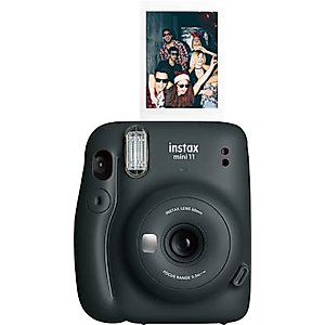 Fujifilm Instax Mini 11 Instant Camera, Charcoal Grey, 16654786