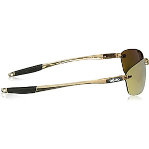 Revo Descend E Polarized Rimless Sunglasses, Blush Frame with Champagne Lens, 0 (RE 4060)
